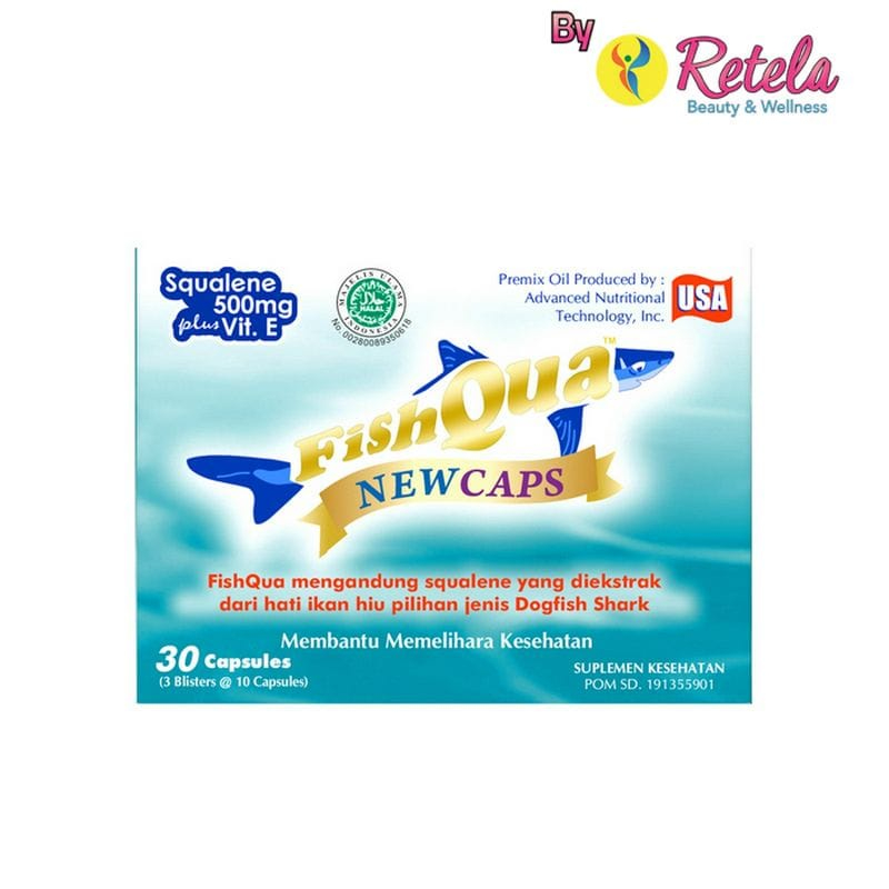 Jual Fishqua New Caps 1 Botol 30 Capsul/ Minyak Ikan | Shopee Indonesia
