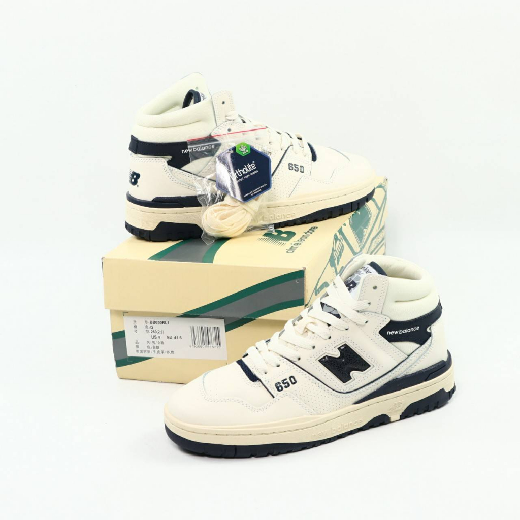 Jual SEPATU NEW BALANCE WHITE NAVY ORIGINAL BNIB FULL TAG BARCODE BAHAN ...