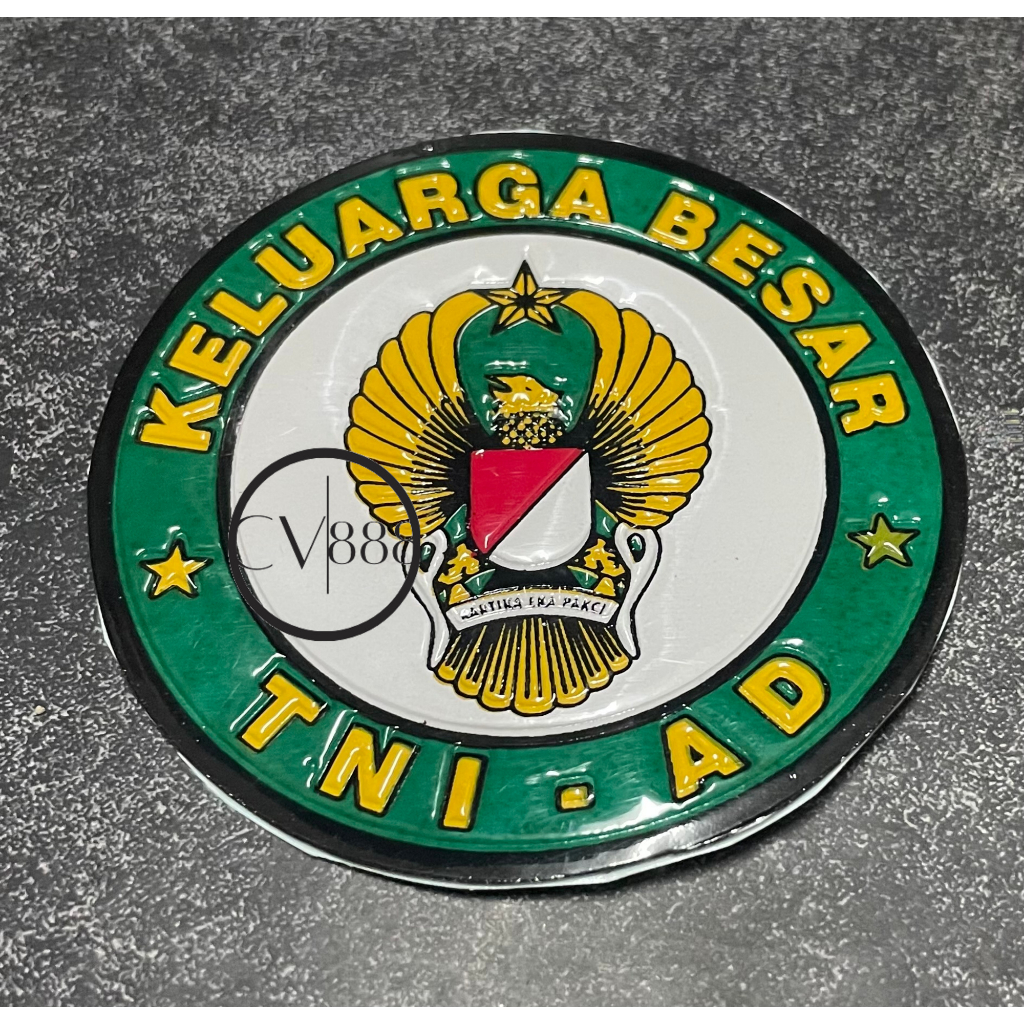 Jual Stiker TNI AD (Bulat) - Sticker TNI Angkatan Darat - Stiker AD ...