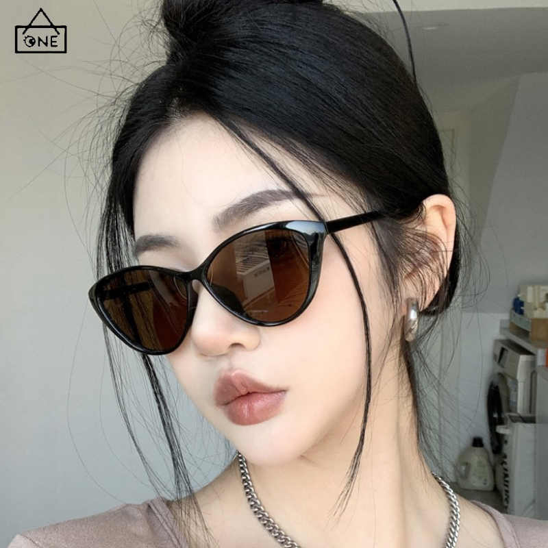 Jual COD ️Kacamata Hitam Cat Eye Bulat Y2K Retro Kucing Anti Cahaya ...