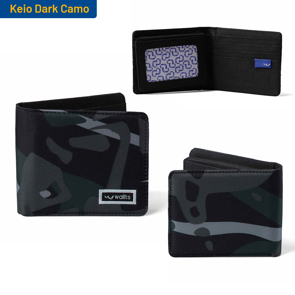 Jual Wallts Dompet Lipat Kanvas Pria Anti Air - Keio Motif | Shopee Indonesia