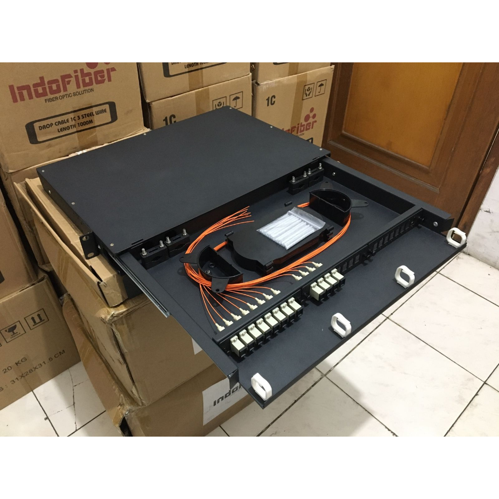 Jual OTB rack 12 port SC duplex adapter multimode + pigtail | Shopee ...