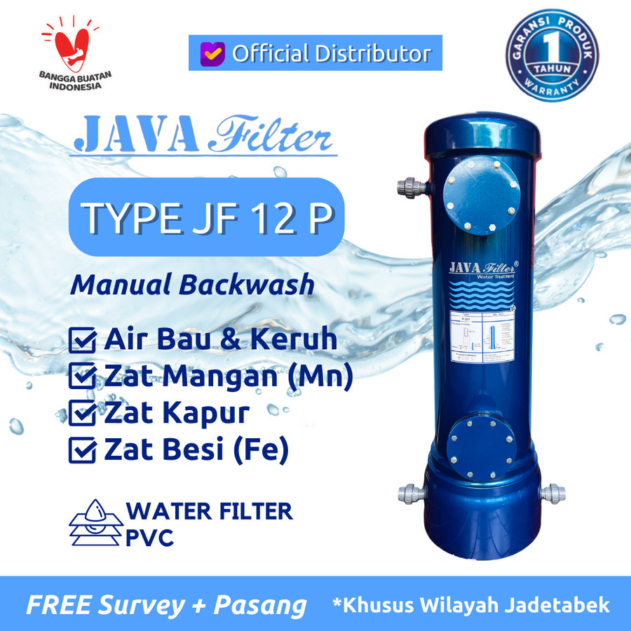 Jual JAVA FILTER - JF12 P Tabung Water Filter Air - Manual | Shopee Indonesia