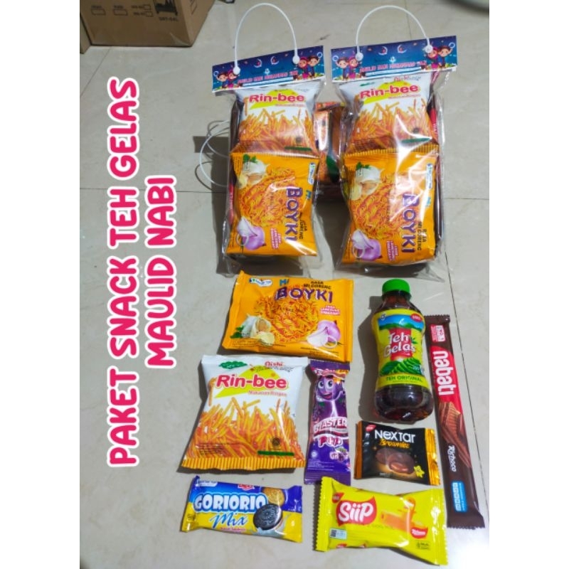 Jual PAKET SNACK TEH GELAS (DAPAT 2 PAKET) | Shopee Indonesia