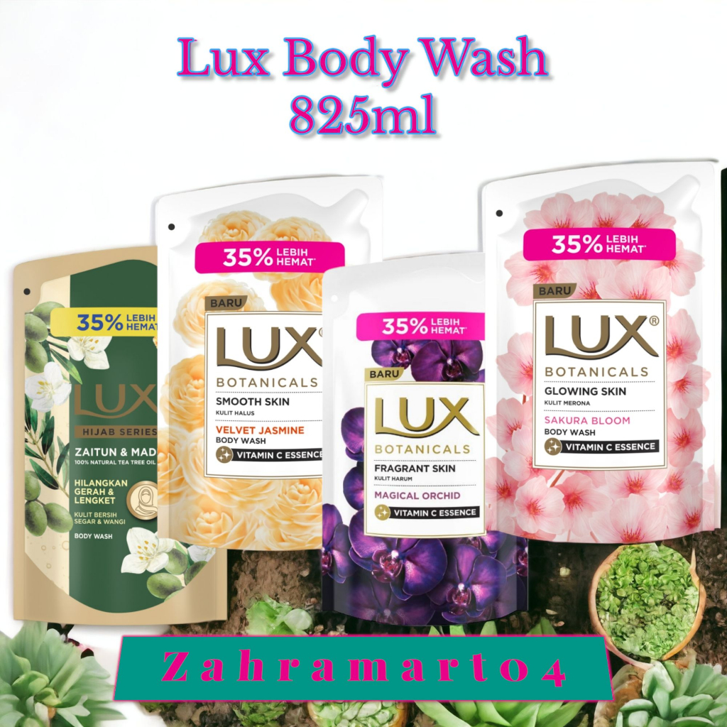 Jual LUX BOTANICALS Body Wash Pouch 825mL | Shopee Indonesia