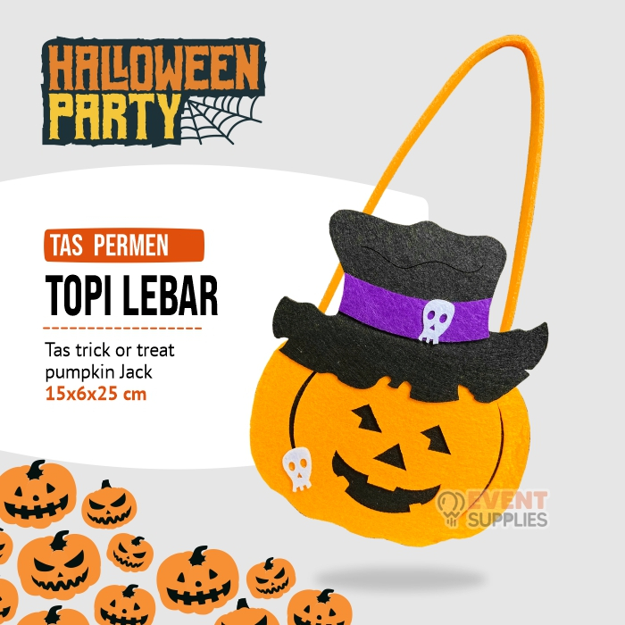 Jual Tas Permen Labu Candy Bag Halloween Trick Or Treat Pesta Halloween ...