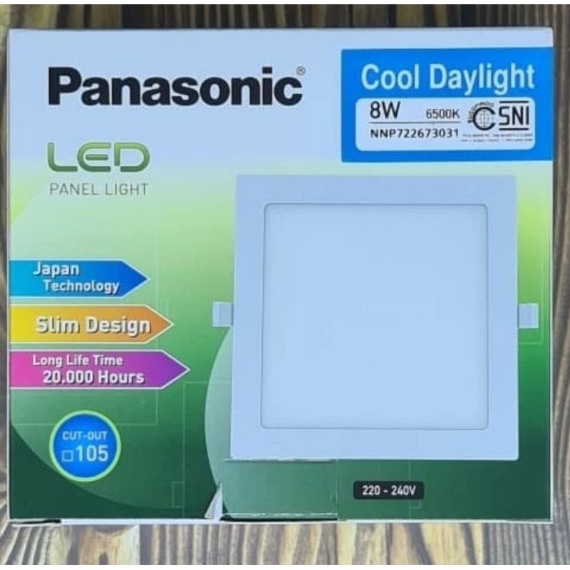 Jual Downlight LED Kotak 8 Watt Panasonic Cool Daylight | Shopee Indonesia