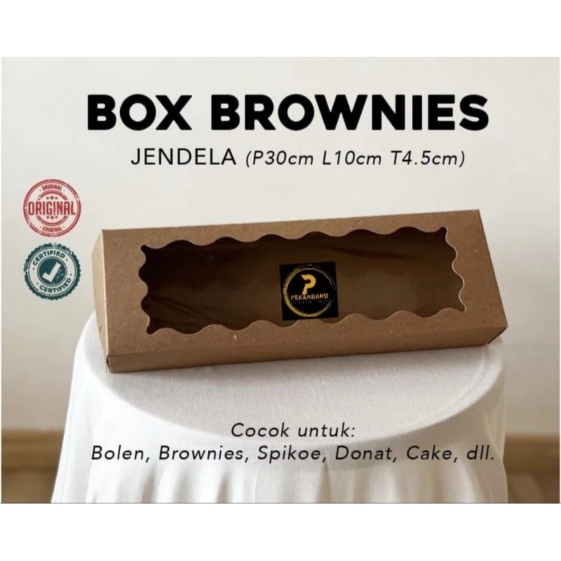 Jual Box Brownies Jendela 30x10x4.5 / Box Donat Isi 3, Box kue", FULL ...