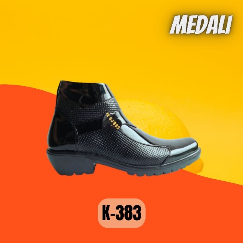 Jual Sepatu Boots PDH Kulit Pria Sol Koboi MEDALI K383 | Shopee Indonesia