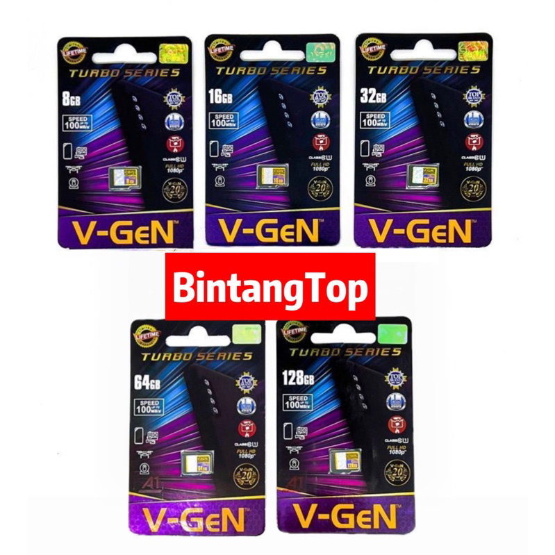 Jual Memory V-GEN 4GB 8GB 16GB 32GB 64GB CLASS 6 speed upto 48Mbps ...