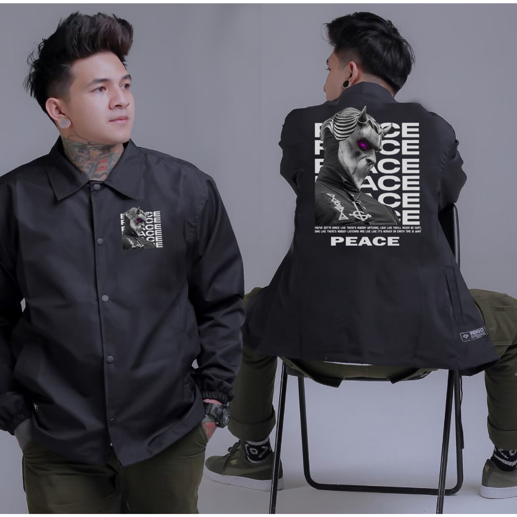 Jual JAKET COACH PRIA KUALITAS DISTRO GAMBAR ANIME JOKER PEACE | Shopee ...