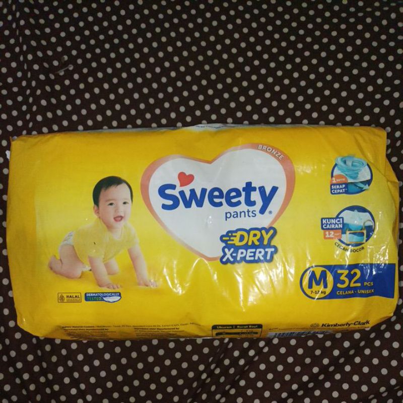 Jual Sweety Bronze M 32 Popok Diapers Pempers celana bayi | Shopee ...