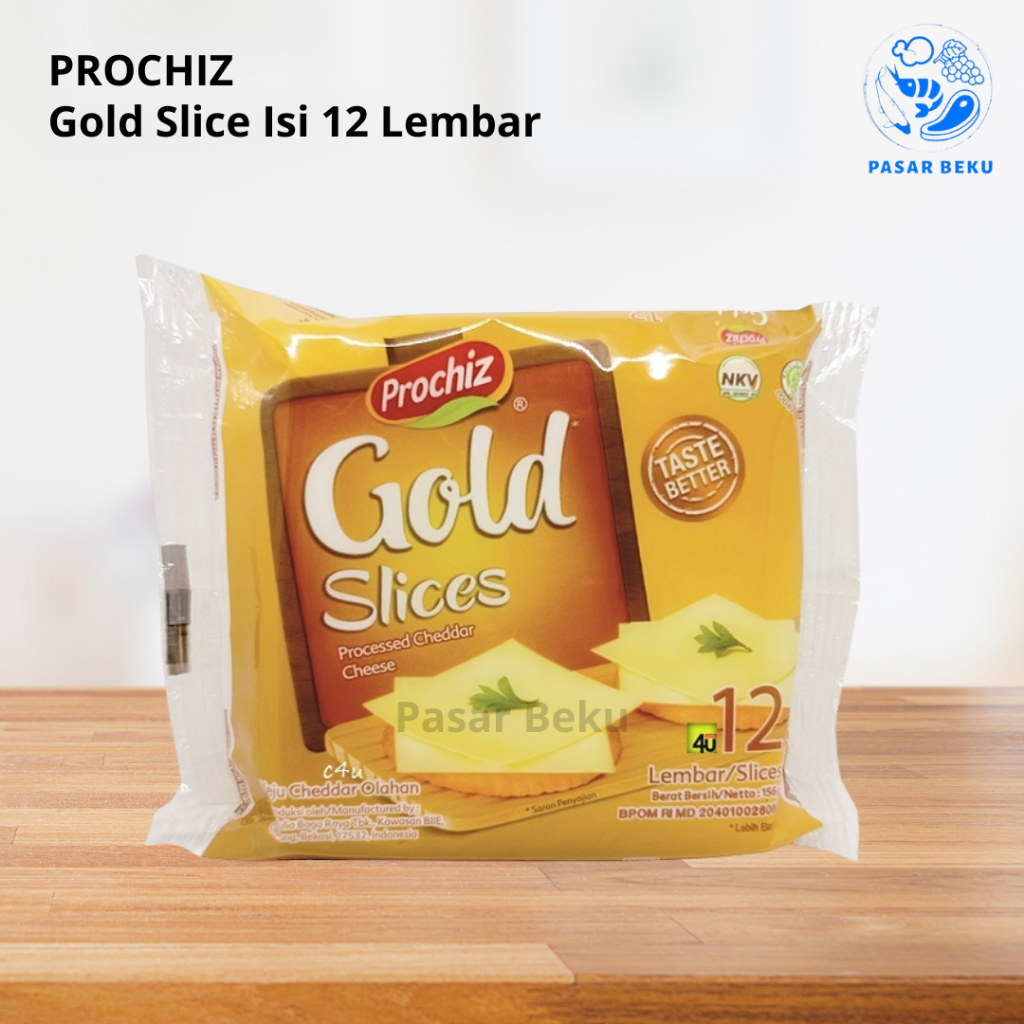 Jual Prochiz Gold Cheddar Slice160gr Isi 12 Pasar Beku Padang | Shopee ...