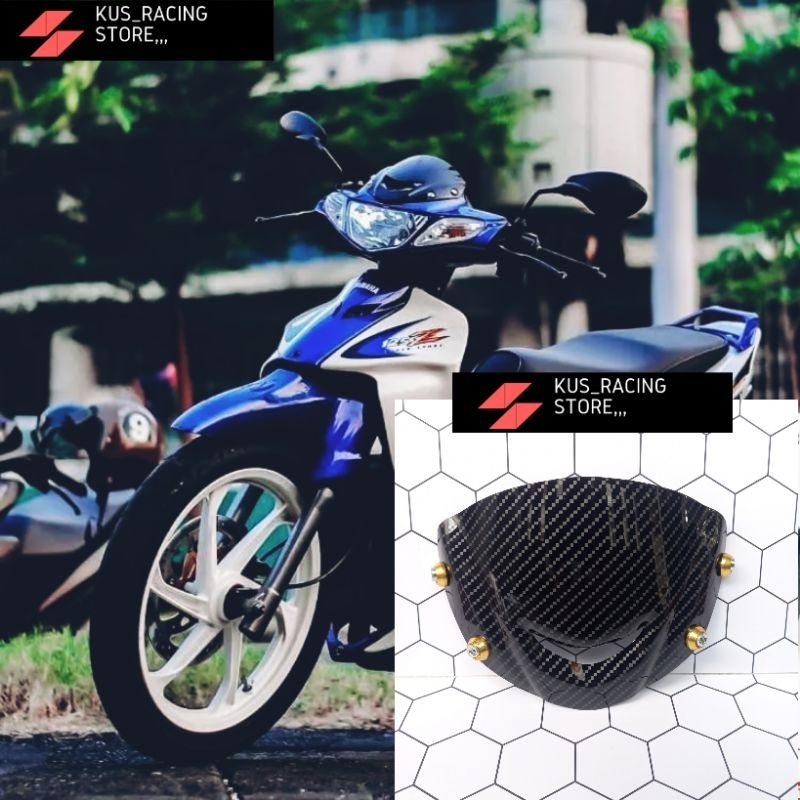 Jual Visor Yamaha Fizr Force1 125z 125zr Suzuki Satria Hiu Warna Carbon ...