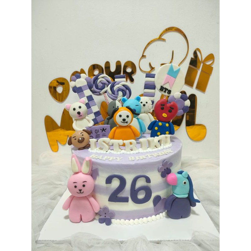 Jual BTS Cake/Kue Ulang Tahun Bts | Shopee Indonesia