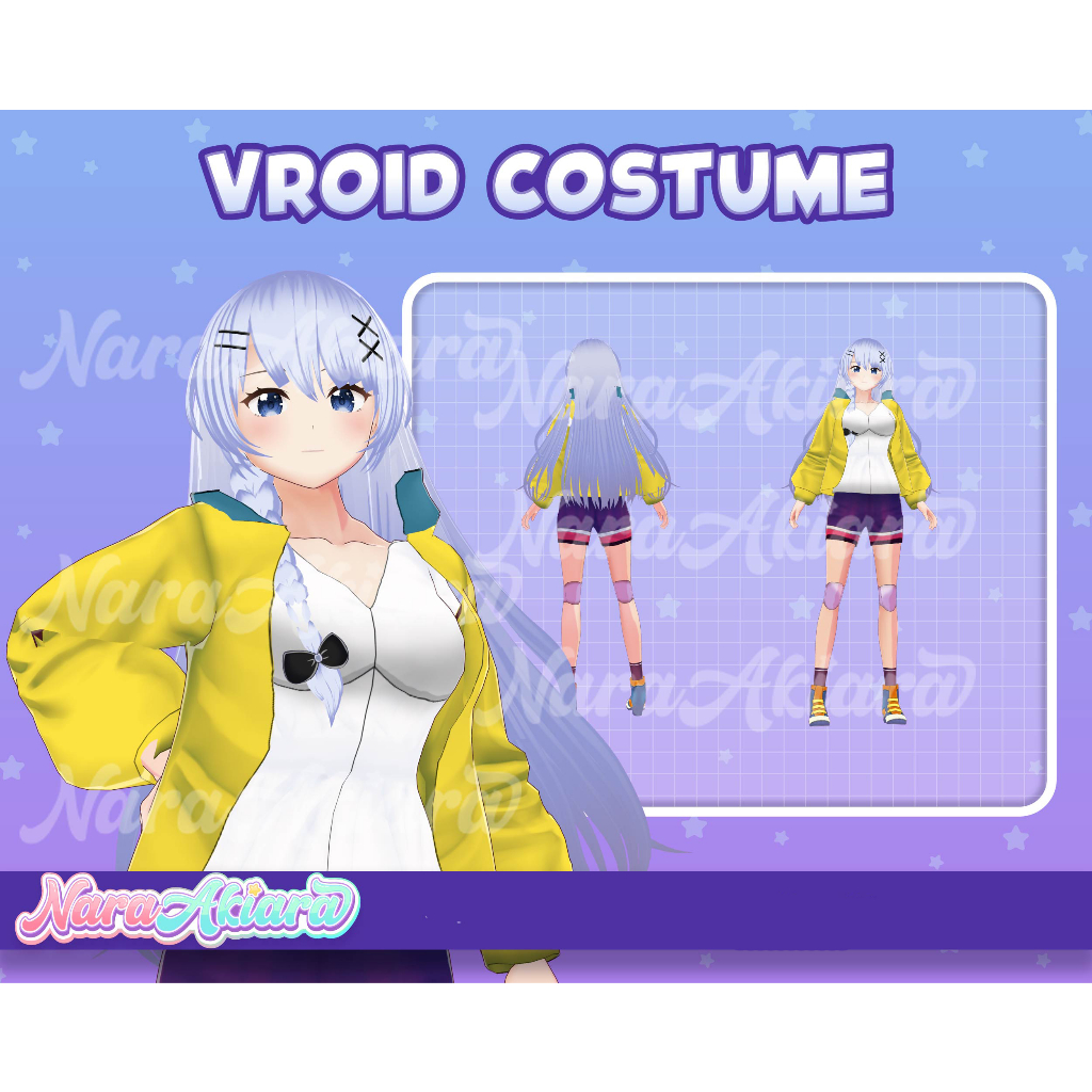 Jual Tampil Beda dengan Kostum 3D Vroid Premium untuk Streaming, Outfit ...