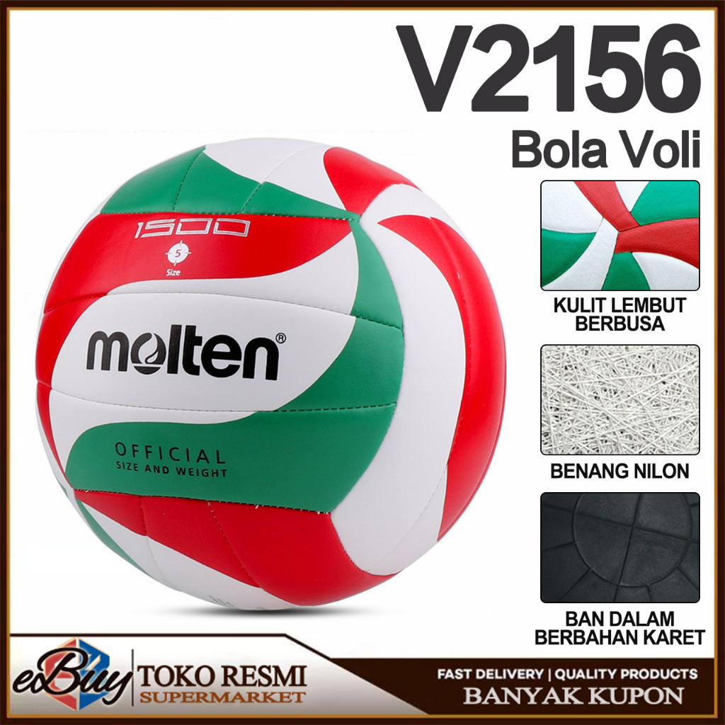 Jual Bola Voli Molten/Bola Khusus Kompetisi/Bola Latihan Bahan PU Tahan Lama | Shopee Indonesia