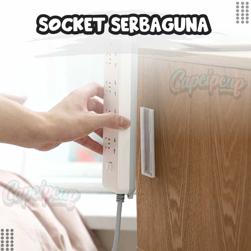 Jual Holder Stop Kontak Colokan Listrik Tempel Dinding Fixator Socket ...