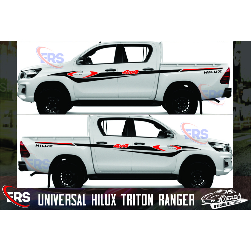 Jual STIKER STICKER MOBIL LIST BODY SAMPING TOYOTA HILUX TERBARU ...