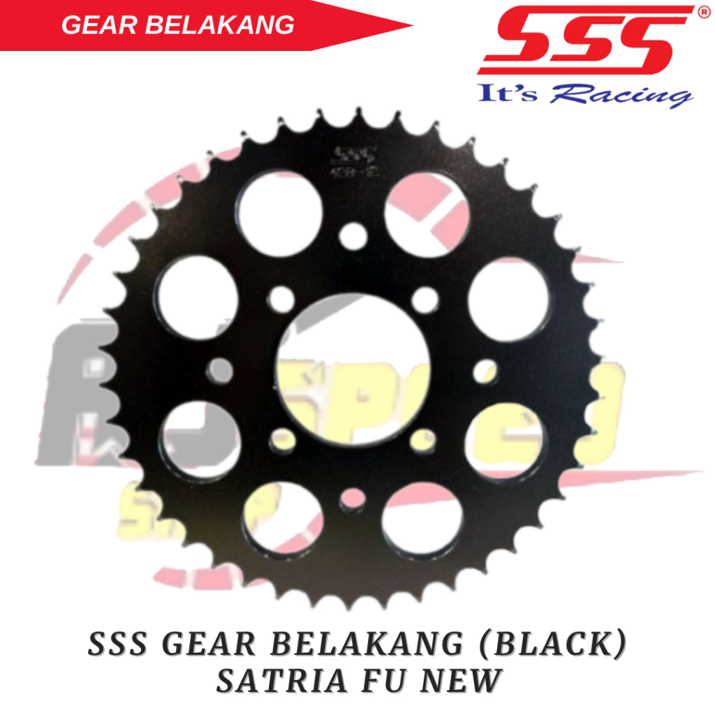 Jual SSS Racing Gear Gir Belakang Black Hitam Satria Fu New Fu Old Lama ...