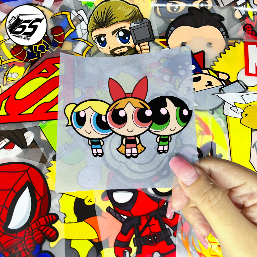 Jual SABLON DTF - SABLON SETRIKA - POWER PUFF GIRLS - 10CM X 10CM ...