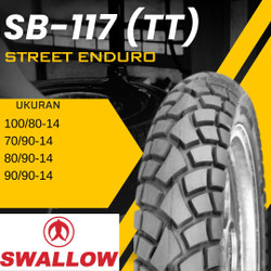 Jual BAN LUAR MOTOR RING 14 SWALLOW ENDURO SB-117 TUBETYPE 70/90 - 80/90 - 90/90 - 100/80 ...