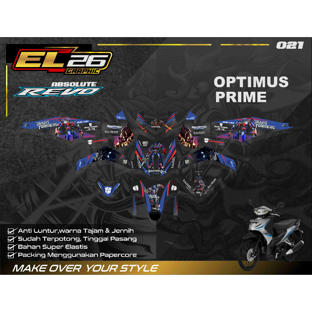 Jual 21 Decal Sticker Full Body Revo Absolute - Sticker Full Body Revo ...