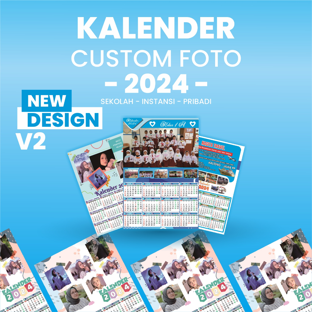 Jual Kalender Karakter 2024 / Kalender Foto / Kalender Custom | Shopee ...