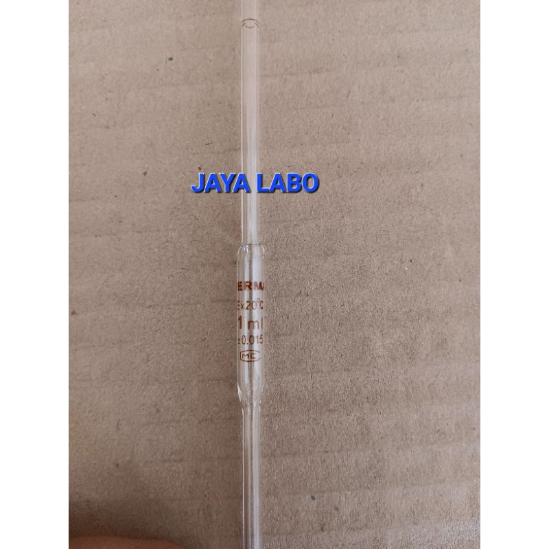 Jual PIPETTE VOLUMETRIC 1 ml HERMA / Pipet Volume Laboratorium / Pipet ...