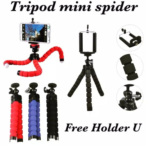 Jual Tripod Mini / Tongsis New Spinder Universal Mini Tripod | Shopee ...