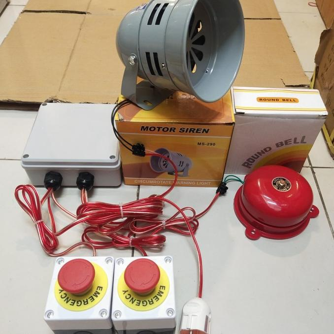 Jual Sirine Peresmian Fire Alarm & Bell Istirahat(2 Arah ) Sets Siap Pakai | Shopee Indonesia