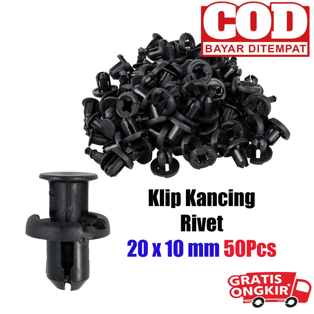 Jual BAUT RIVET UNIVERSAL - Klip Kancing Plastic Car Buckle Rivet 20 x ...