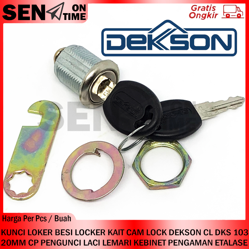 Jual Camlock Dekkson CL 103 20MM CP Kunci Laci Cam Lock Furniture Kabinet CL103 Dekson DKS 20 MM ...