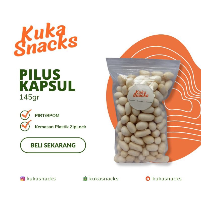 Jual Pilus Kapsul Kuka Snacks / Pilus Kapsul Putih Original | Shopee ...