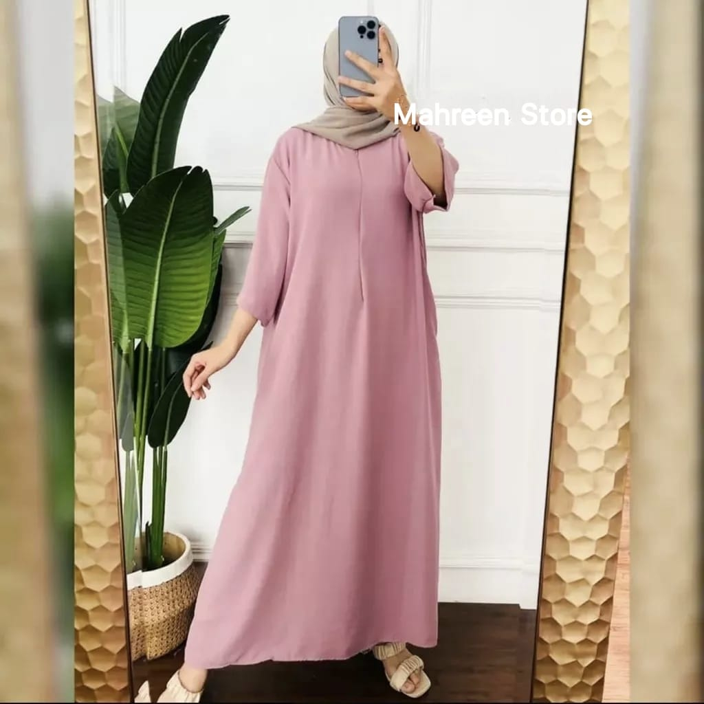 Jual DASTER CRINGKLE POLOS WANITA MODEL TANGAN 3/4 | Shopee Indonesia