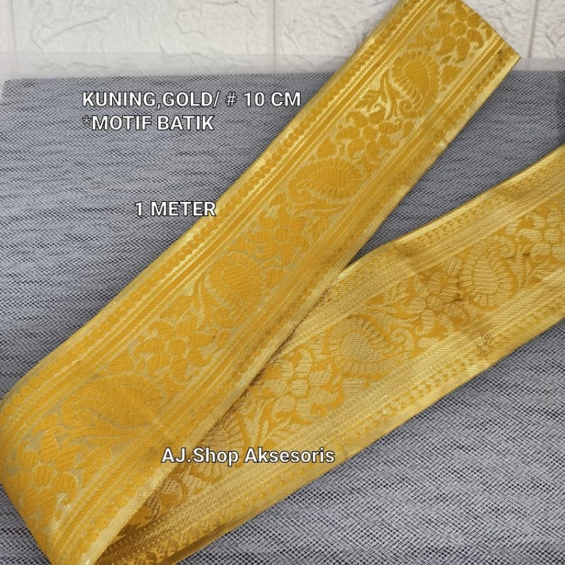 Jual RENDA METERAN / RENDA BORDIR /MOTIF BATIK DENGAN UKURAN 4 CM/5 CM ...