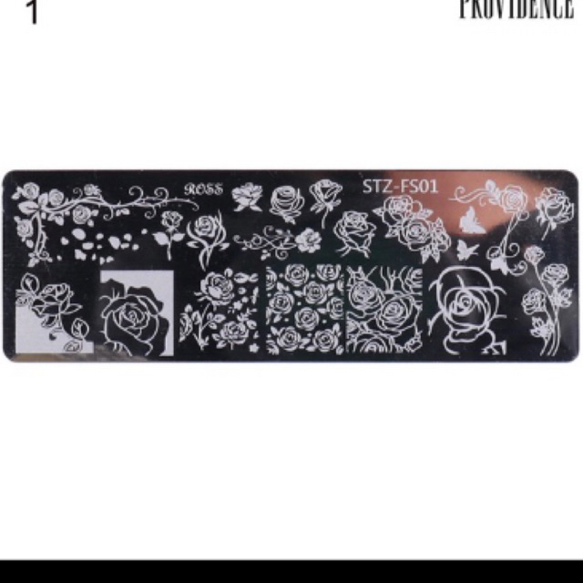 Jual Providence Plat Stempel Kuku Motif Print bunga | Shopee Indonesia