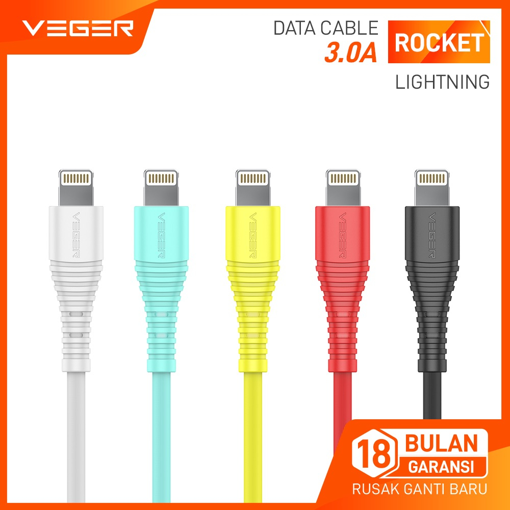 Jual VEGER Kabel Data Cable Rocket USB Lightning For iPhone & iPad ...