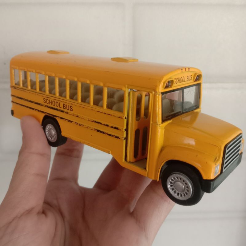 Jual Diecast school bus / mainan bus sekolah kinsfun kinsmart | Shopee ...