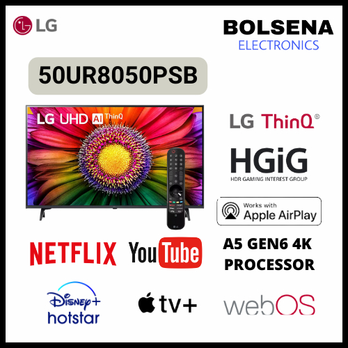 Jual LG 50UR8050PSB - LED SMART TV LED 50 INCH UHD 4K MAGIC REMOTE 50UR8050 | Shopee Indonesia