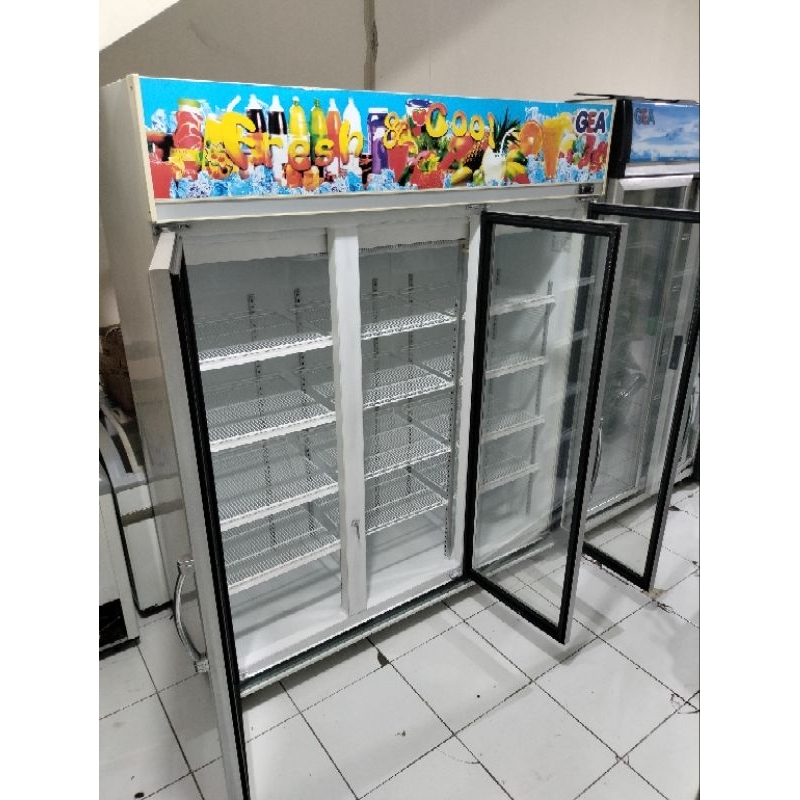 Jual showcase 2 pintu bekas 1000 liter | Shopee Indonesia