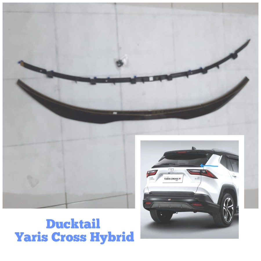 Jual DUCKTAIL Set Ekor bebek NEW YARIS CROSS Hybrid Original Toyota ...