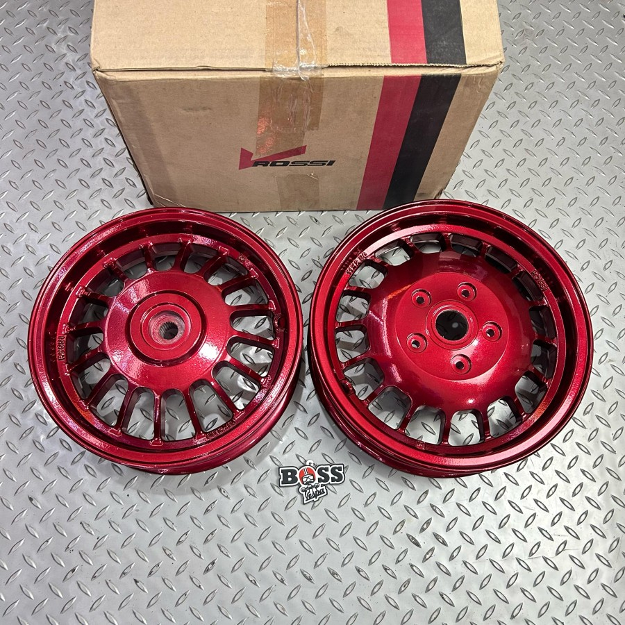Jual Velg Vrossi Uno Red Front & Rear Vespa S LX LXV | Shopee Indonesia