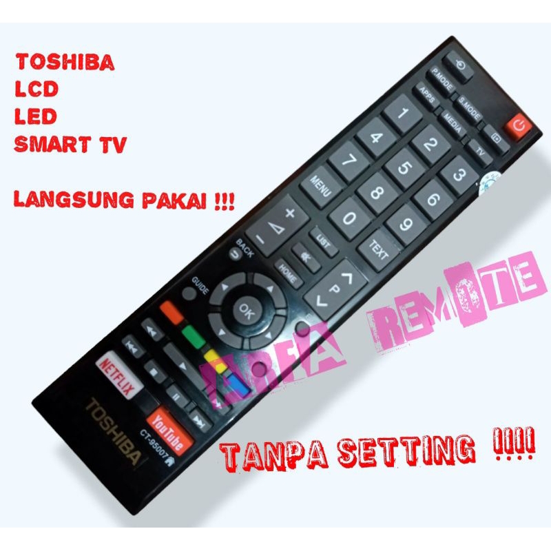Jual Remot Remote TV Toshiba LED LCD CRT Smart TV Toshiba | Shopee Indonesia