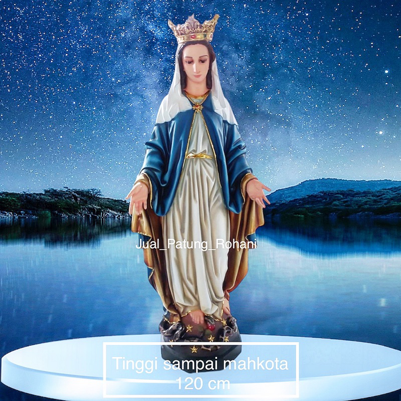 Jual Patung Maria Tangan Terbuka mahkota 120 cm | Shopee Indonesia