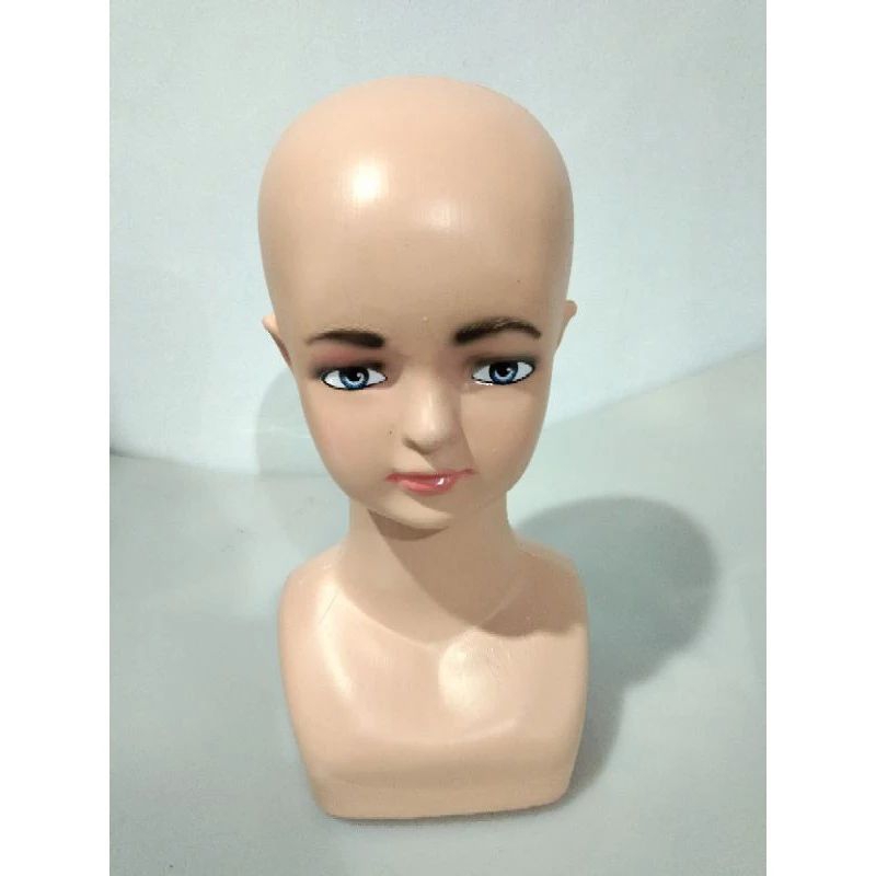Jual Patung Kepala Plastik Anak Manekin Kepala Anak Display Aksesoris ...