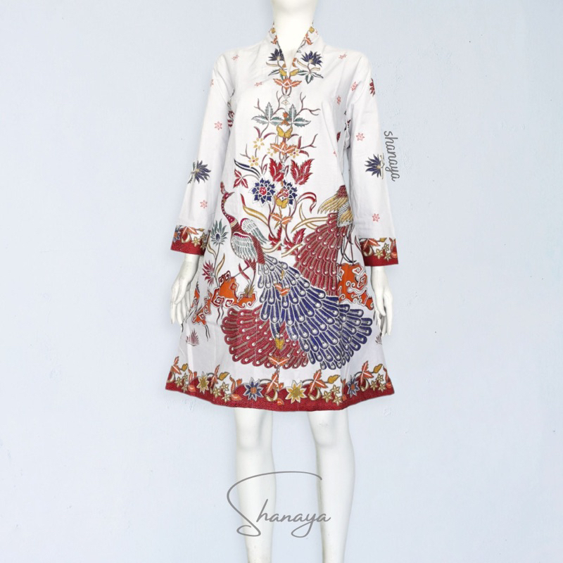 Jual Shanaya Baju batik lebaran Dress Ramadhan Tunik muslimah Wanita ...