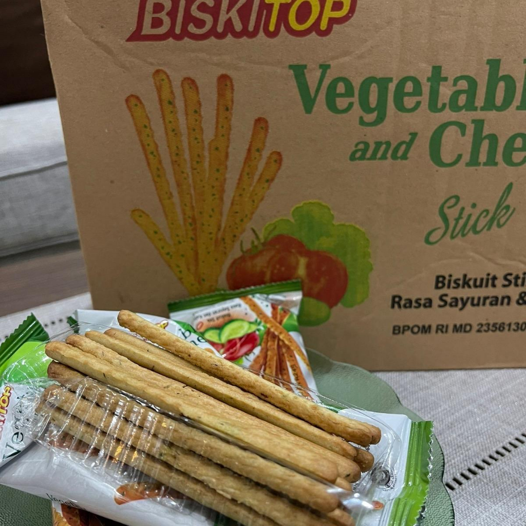 Jual 1 karton stick vegetable cheese biskitop isi 40picis - bisa COD ...
