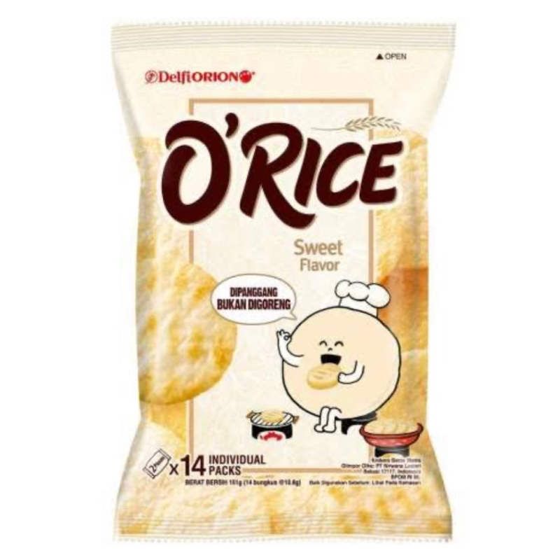 Jual DELFIORION Delfi Orion O’rice crackers snack Beras sweet seaweed ...