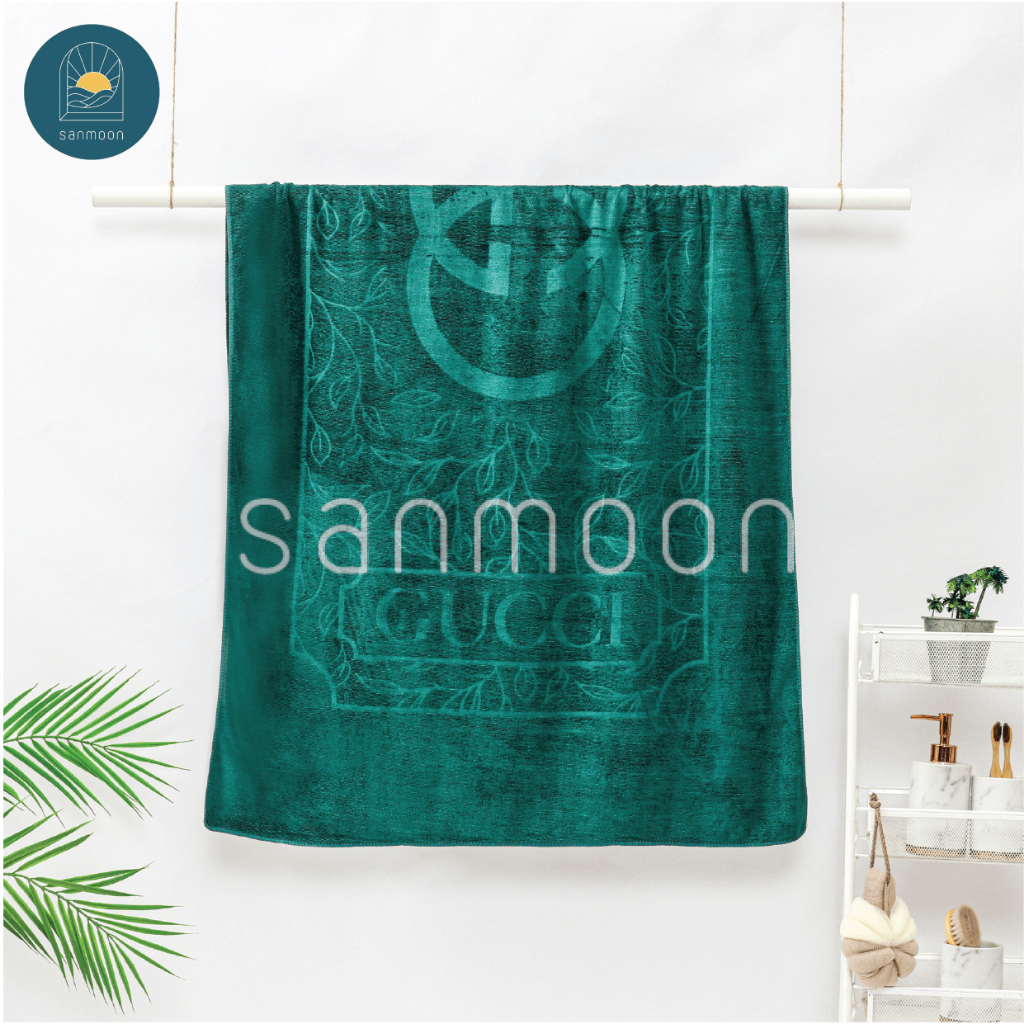 Jual Handuk Microfiber Gucci Daun Size DEWASA (80cm x 160cm) | Import ...
